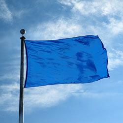 French Blue Color Flag (2 ft x 3 ft) Nylon | FlagandBanner.com