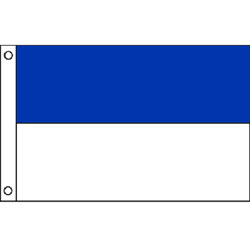 Double Horizontal Stripe Flag: Blue/ White | FlagandBanner.com