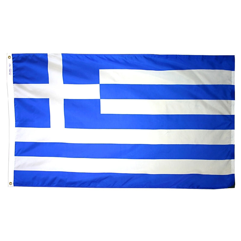 Greece Economy Polyester Flag (3 ft. x 5 ft.) | FlagandBanner.com