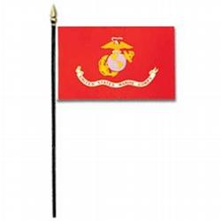 Marine Corps Miniature Flag (4 in x 6 in) | FlagandBanner.com