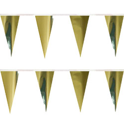 Gold String Pennants | FlagandBanner.com