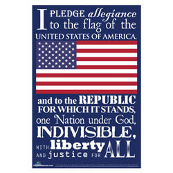 Pledge of Allegiance Poster, 20130829-285254 | FlagandBanner.com