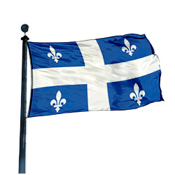 Quebec Flag (2 ft. x 3 ft.) | FlagandBanner.com