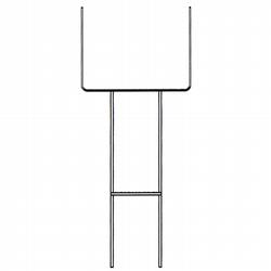 Standard Step Stake for Corrugated Signs | FlagandBanner.com