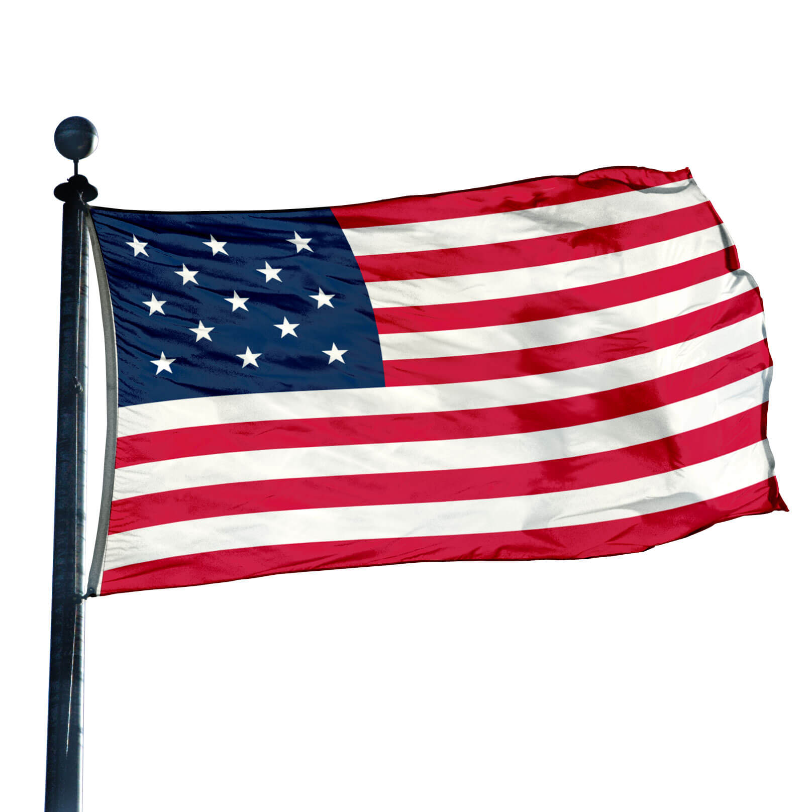 US 13 star flag 1777 1795 FlagandBanner