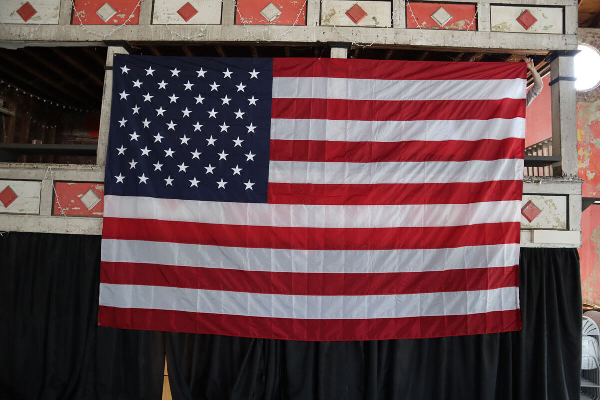 American Flag Wall Size U.S. Flag | Personalized | Wood Sign